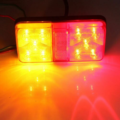 2x 12V 10 LED TRUCK LORRY VAN TRAILER STOP BRAKE R... – Vicedeal