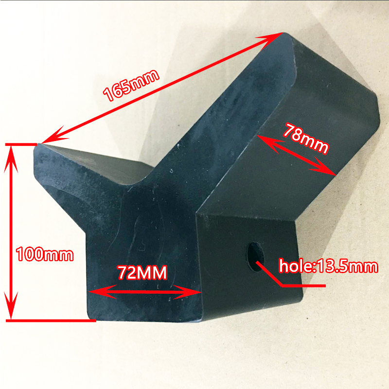 EgoTrailer Black Rubber Boat Trailer Bow Stop V Bl... – Vicedeal