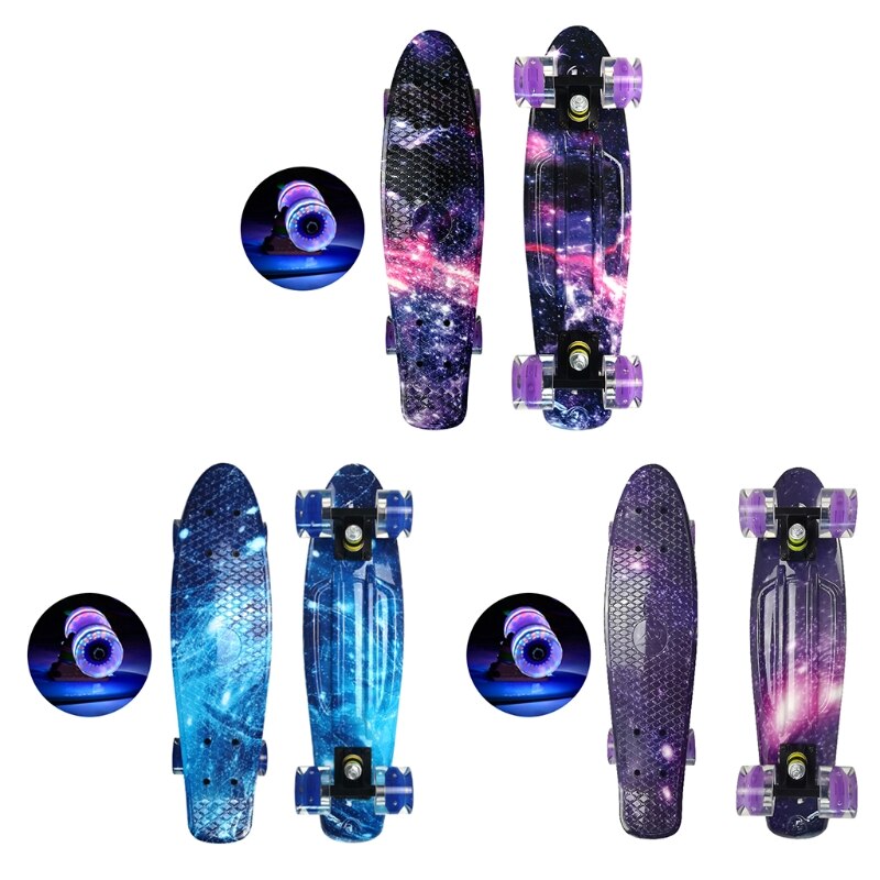 22in Complete Mini Cruiser Skateboard Longboard Fl... – Vicedeal