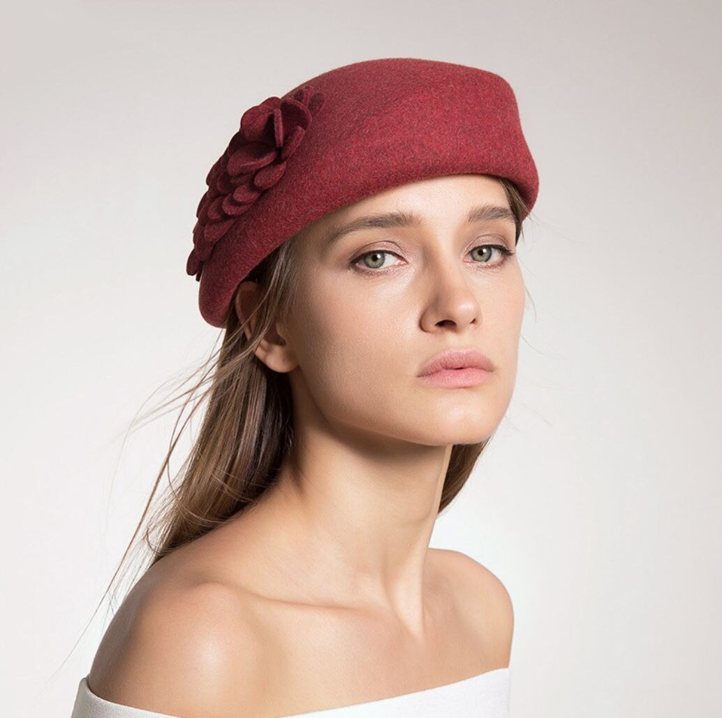 Lady small size stewardess hat chic painter hat pa... – Vicedeal