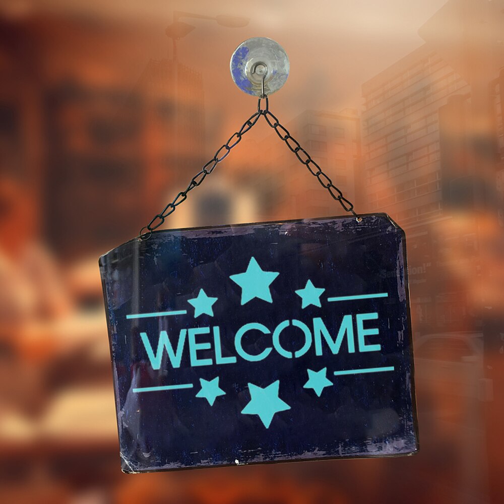 8PCS/Set Large Size WELCOME Stencils Welcome Reusa... – Grandado