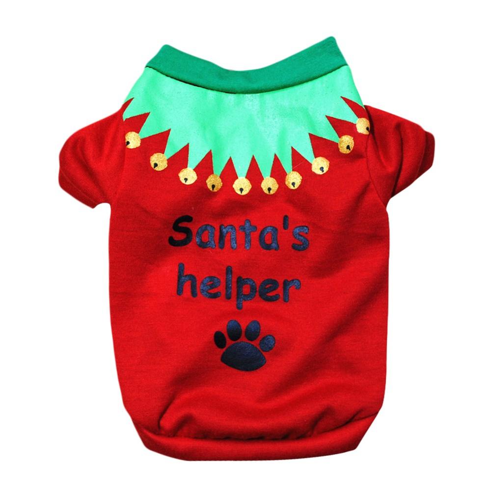 Hond Kleding Kerst Vest Katoenen Shirt Voor Pet Pu... – Grandado