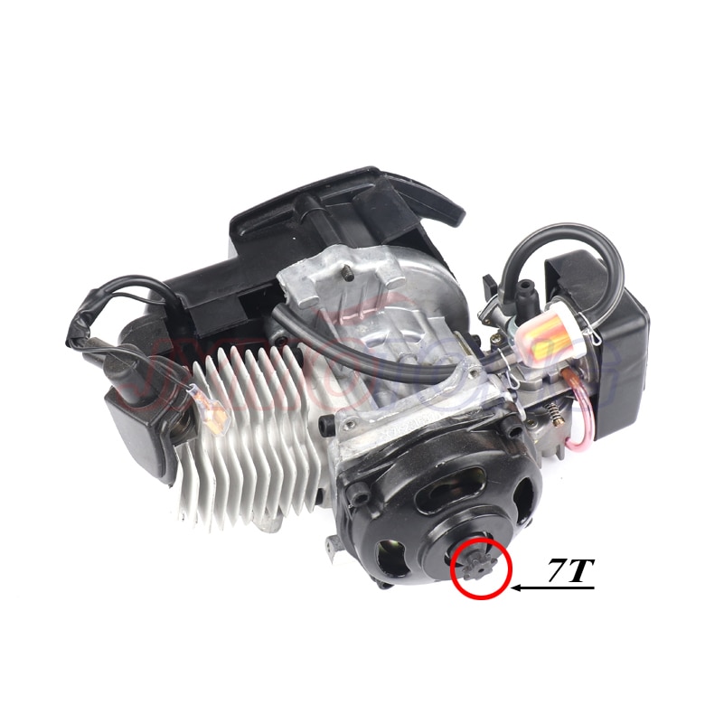 7 Tanden 47cc 49cc 2 Takt Pull Start Engine & ... – Vicedeal