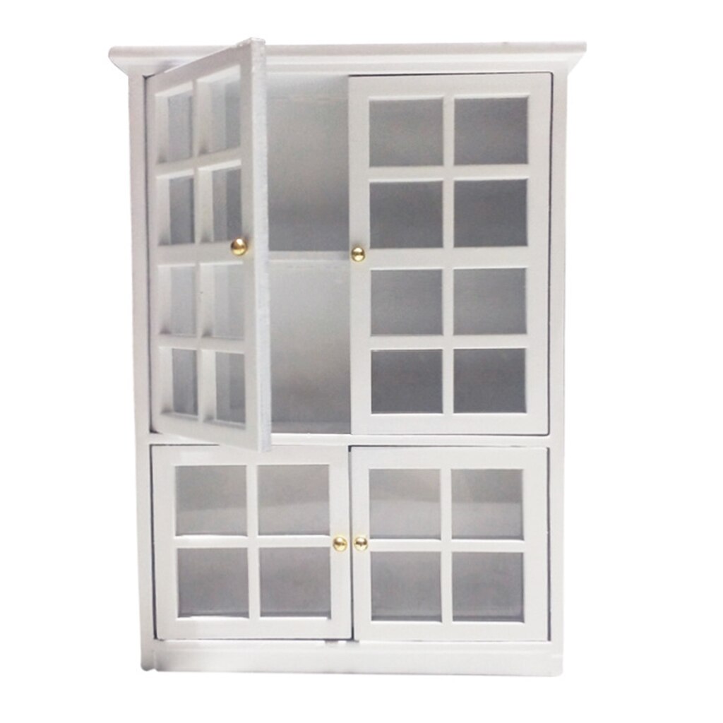 1:12 Dollhouse Miniature Wood Display Cupboard Cab... – Grandado