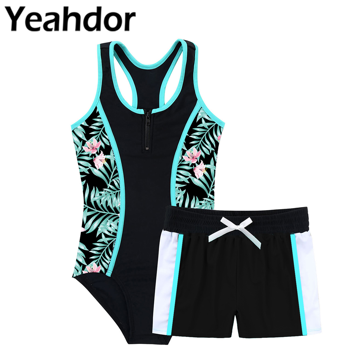 Kids Meisjes Zomer Zwemmen Badpak Badmode Ronde Ha... – Vicedeal