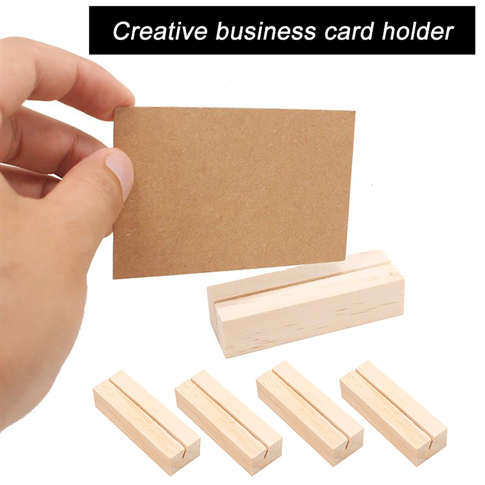 Wood Display Stands 12 Pack Menu Photo Picture Sta... – Grandado