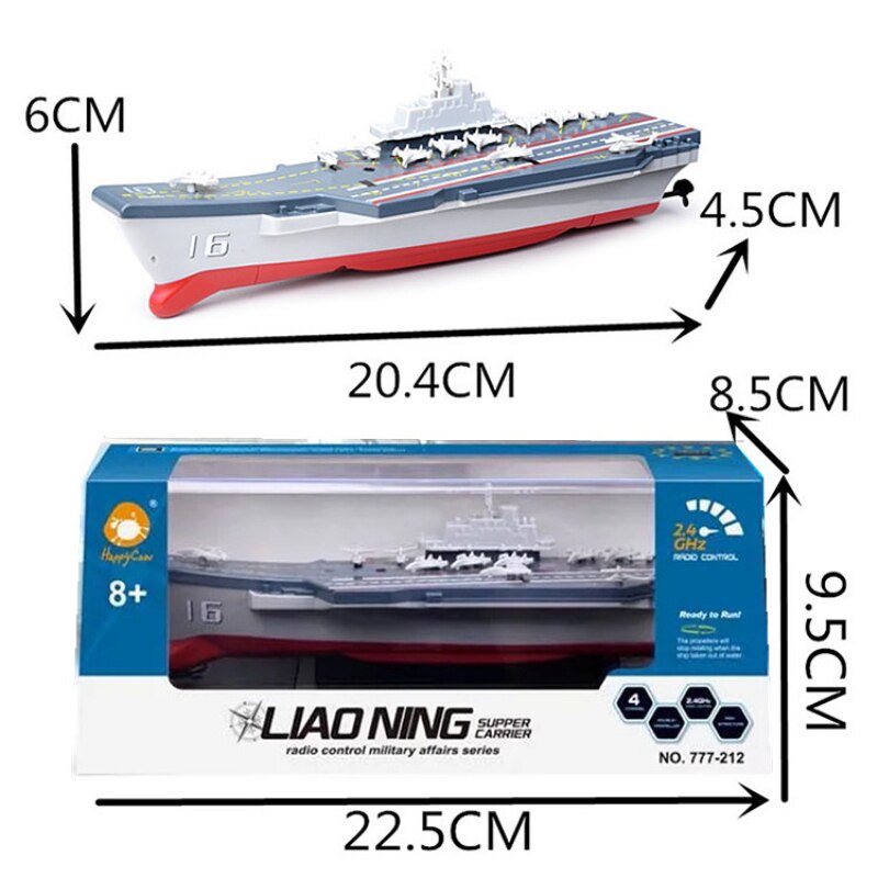 2.4G Mini Remote Control Aircraft Carrier Cruiser ... – Grandado