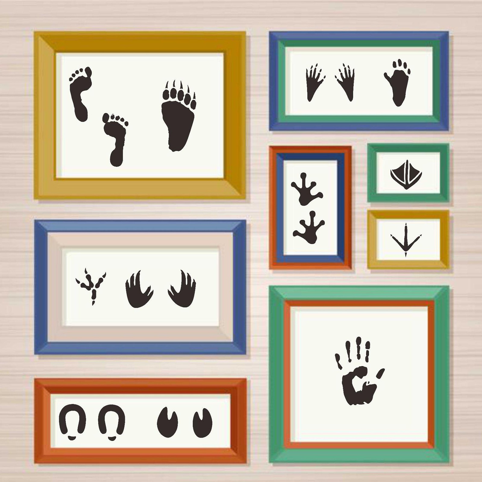 Set of 20 Stencil Painting Templates for Craft Fab... – Grandado