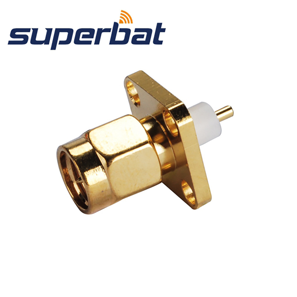 Superbat 10 stücke SMA 4 loch Panel Mount Männlich... – Vicedeal