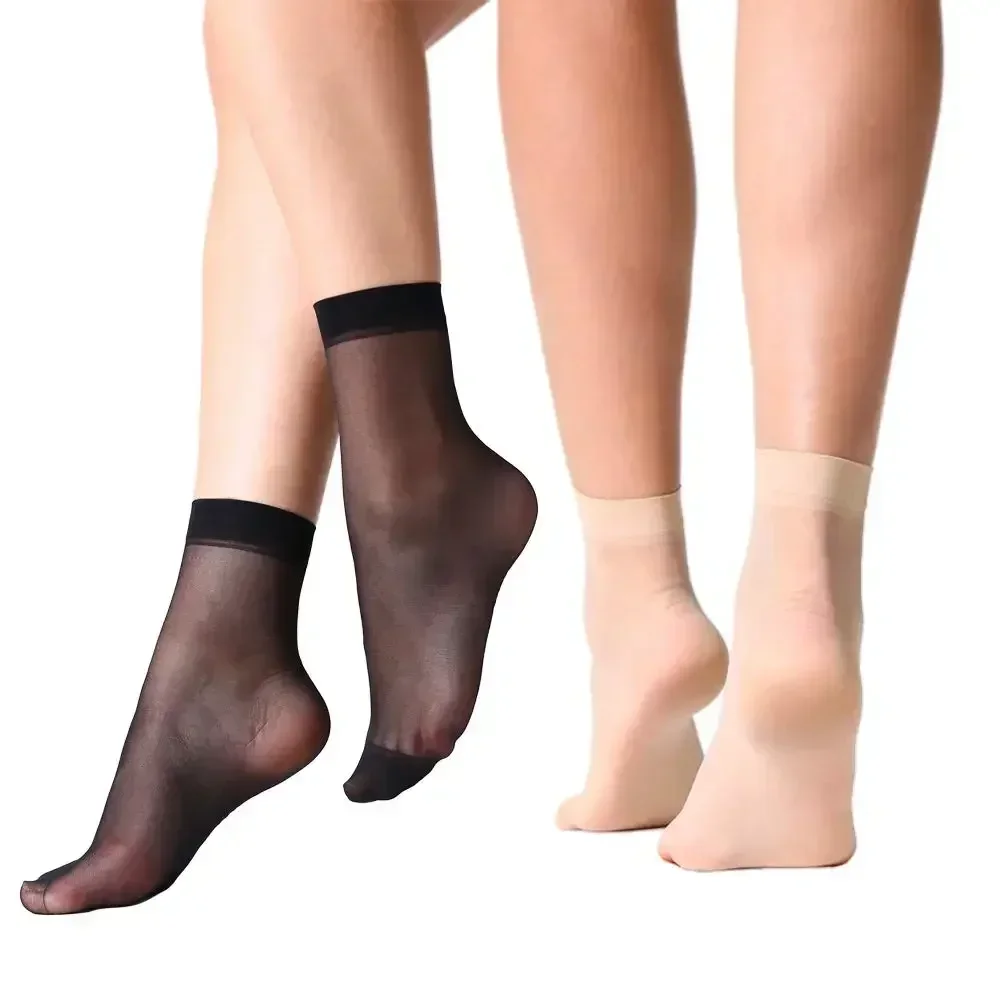 10/20pairs/lot Skin Color Transparent Socks Thin W... – Grandado