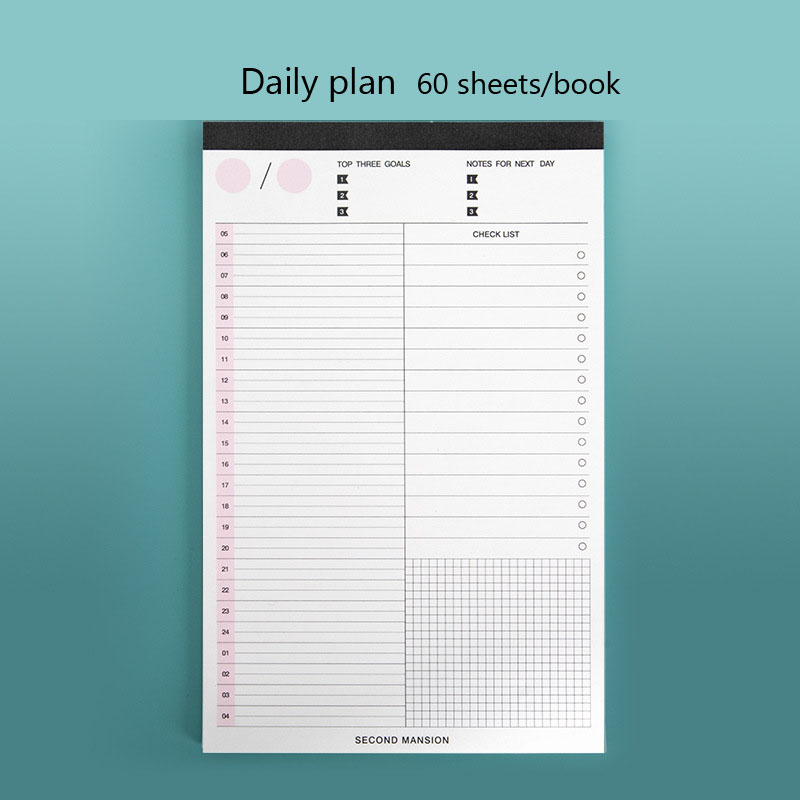 60 Sheets Weekly Planner Notepad, Tear-Off Time Bl... – Grandado