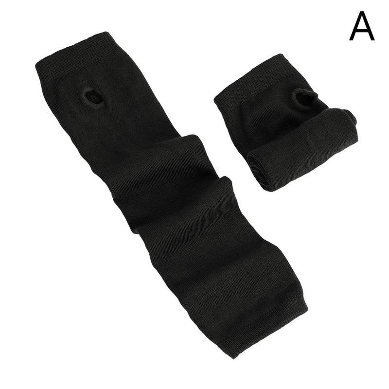 Color Striped Fingerless Cotton Long Wristbands Wo... – Vicedeal