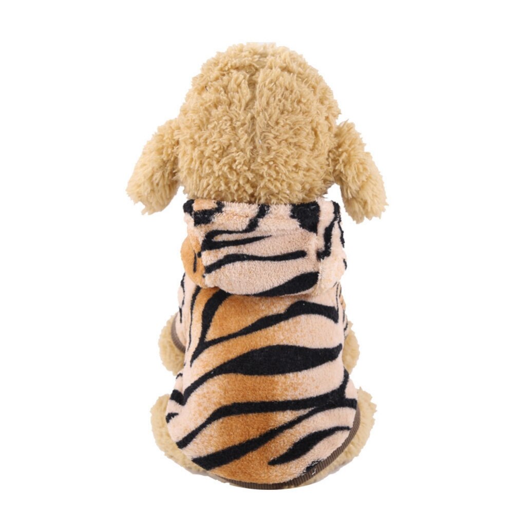 Winter Dog Clothes Warm fleece Tiger Animal Costum... – Grandado