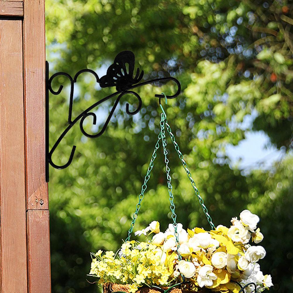 Iron Hook Hang Lantern Plant Flower Pot Wrought Ir... – Grandado