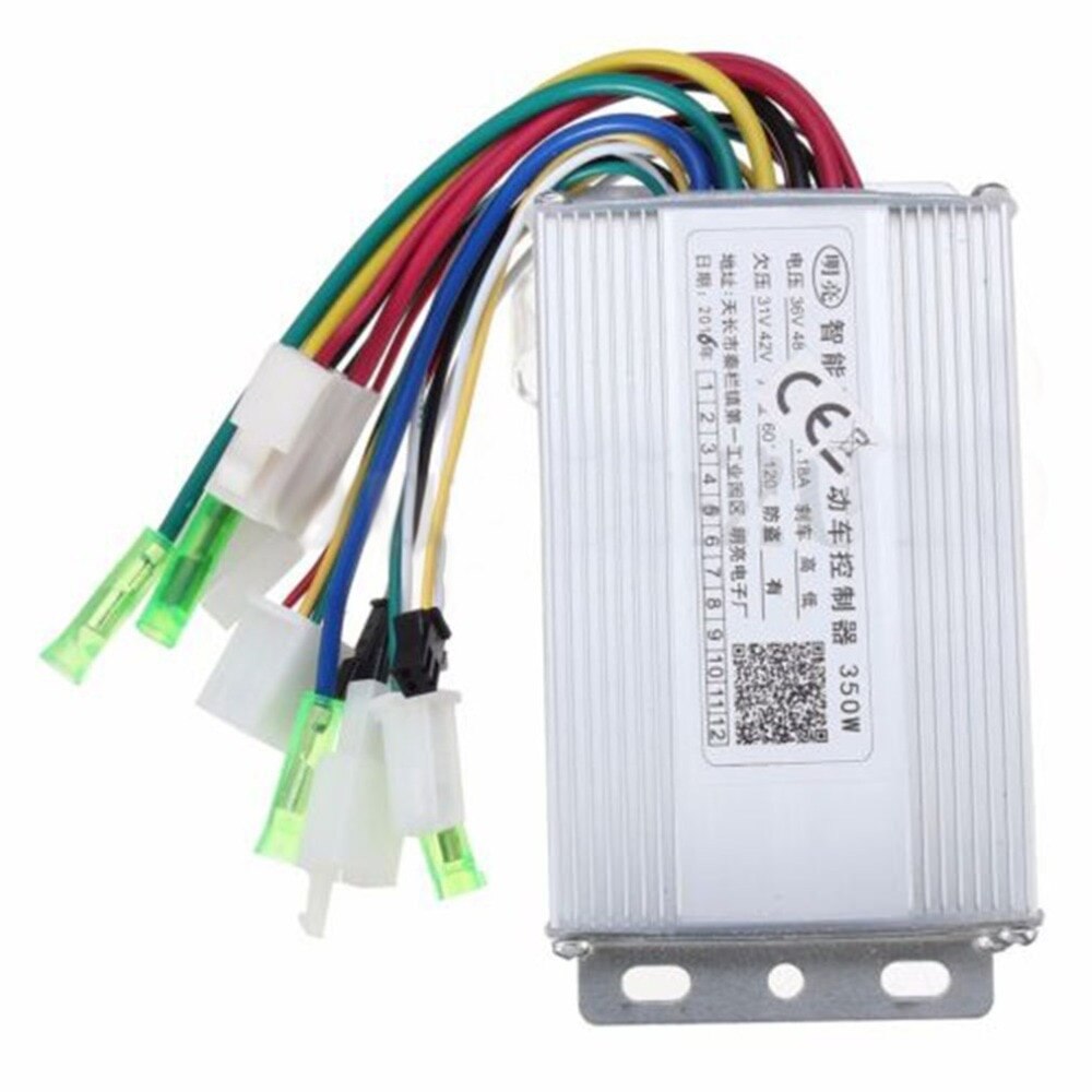 350W 36V/48V Waterproof Brush Speed Motor Controller for Electric ...
