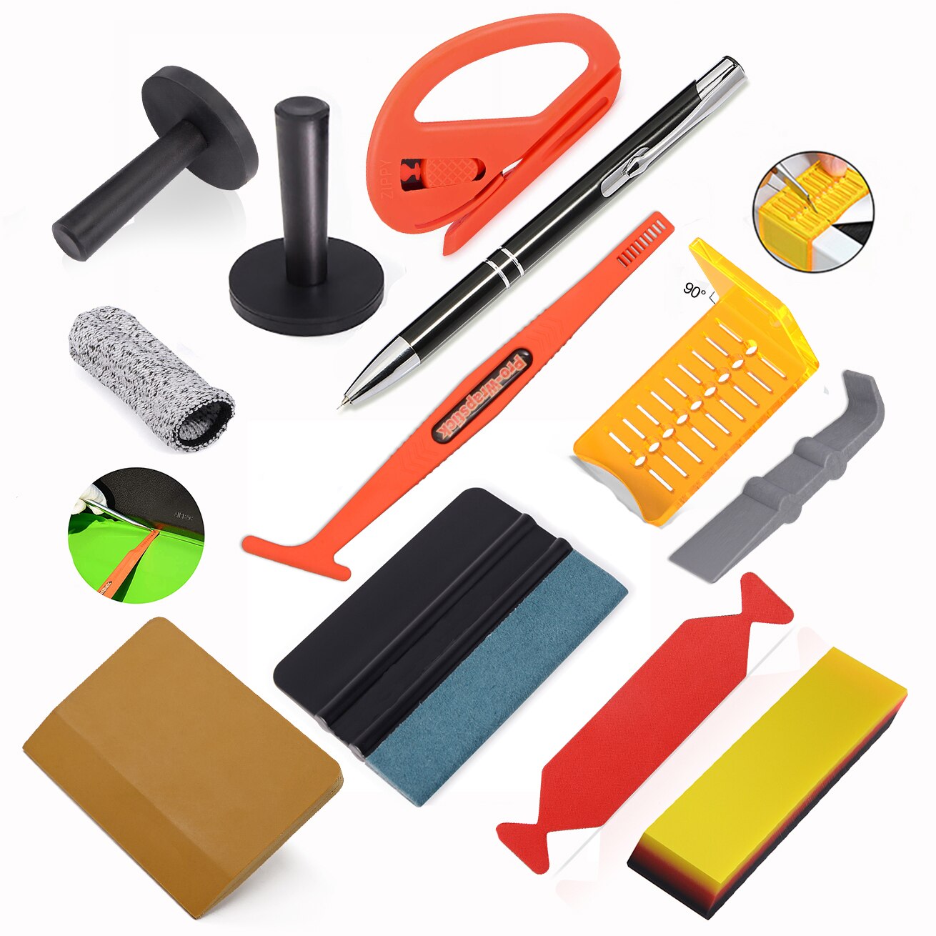 FOSHIO Car Wrap Tools Set Rubber Squeegee Scraper ... – Grandado