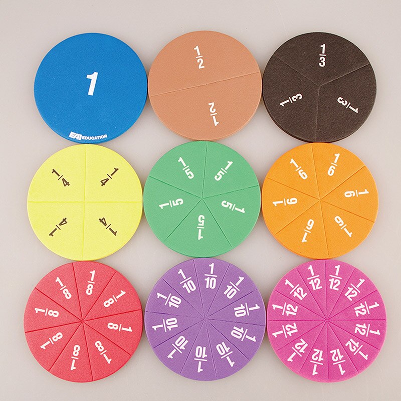 51Pcs/set Children Fraction Teaching Board Instrum... – Grandado