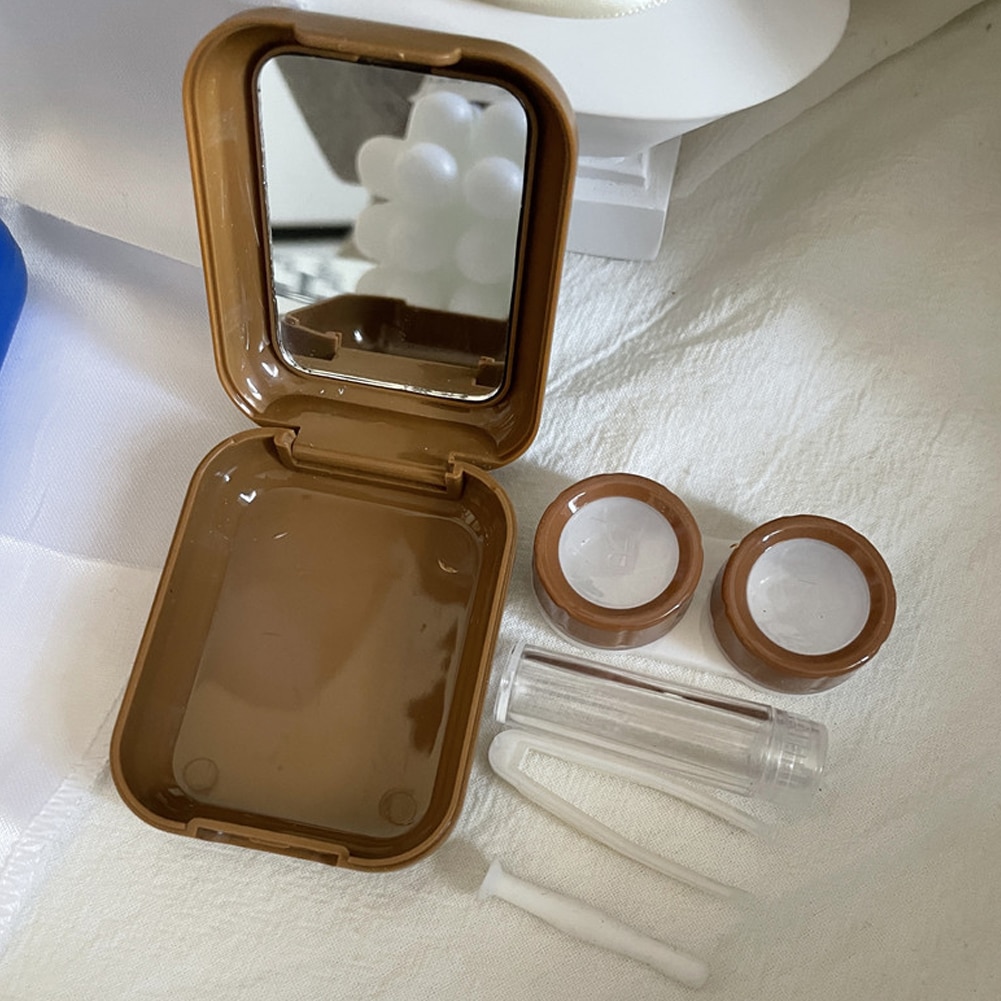 Portable Mini Glasses Contact Lens Case Beauty Pup... – Grandado