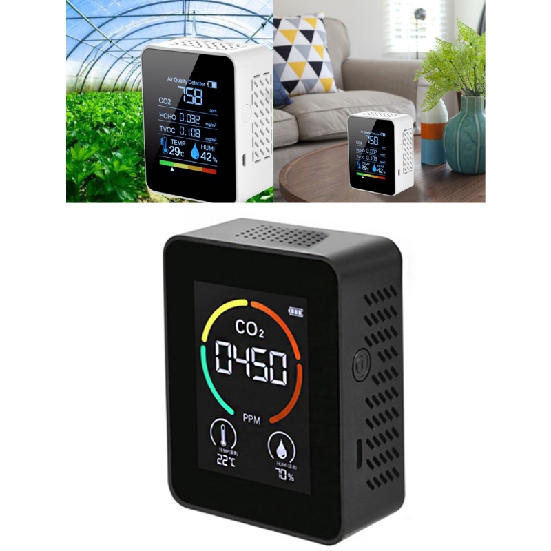 CO2 Meter Digital Temperature Humidity Sensor Test... – Vicedeal