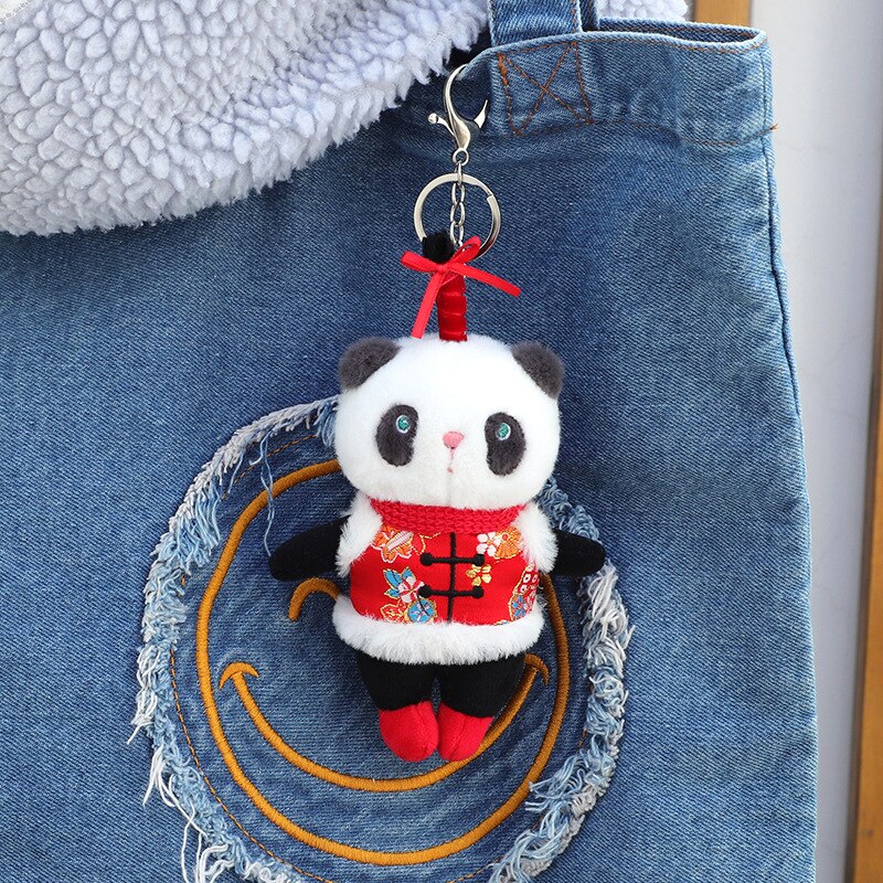Stylish Plush cute upscale Festive Tang suit panda... – Grandado