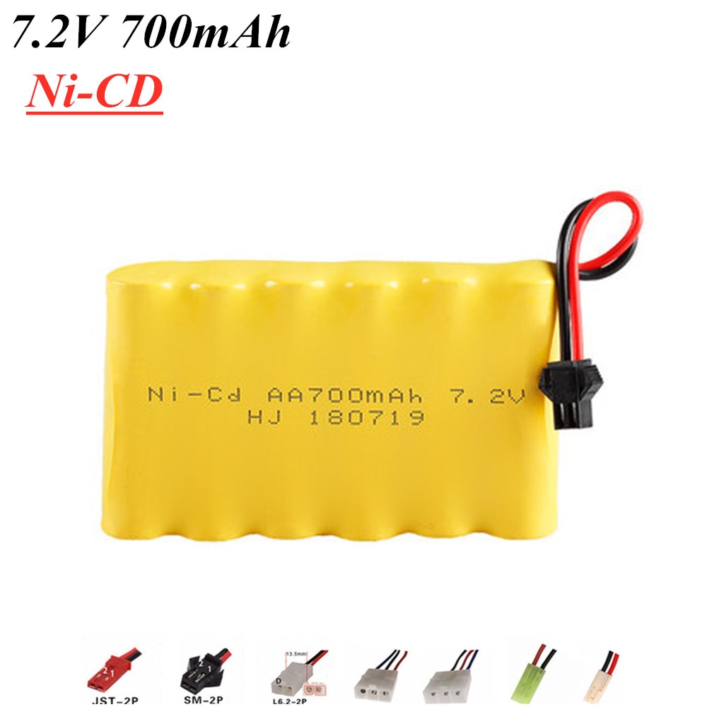 7.2v 700mAh Ni-CD Battery For Rc toy Car Tank Trai... – Grandado