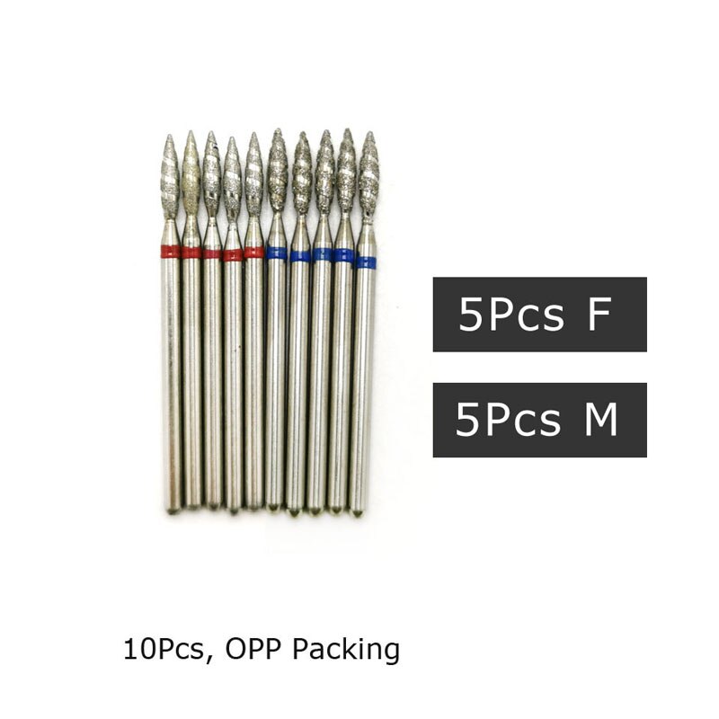HYTOOS 10Pcs Tornado Flame Nail Drill Bits Diamond... – Grandado