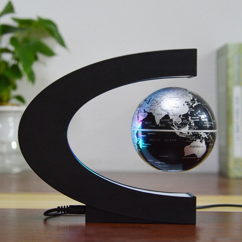C Shape Magnetic Levitation Floating Globe World M... – Vicedeal