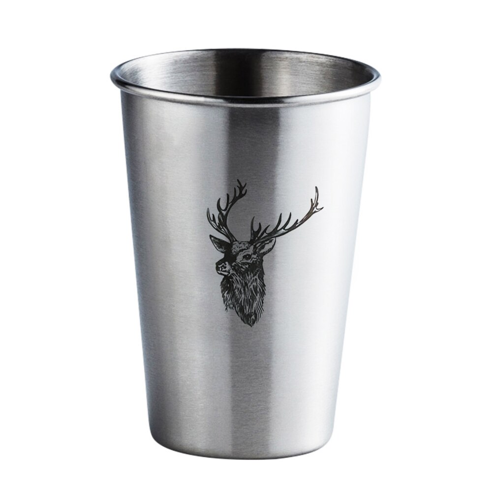 350ml Cute Pattern Beer Stainless Steel Pint Glass... – Grandado