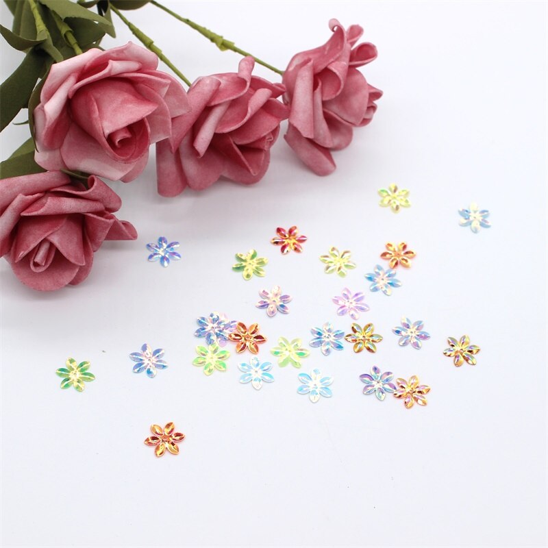 KSCRAFT Mixed Colors 15mm Flowers Shape Sequins PV... – Vicedeal