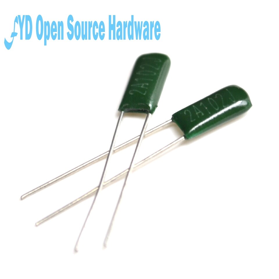 200pcs spacing 2A102J 100V 1NF 1000PF polyester ca... – Grandado