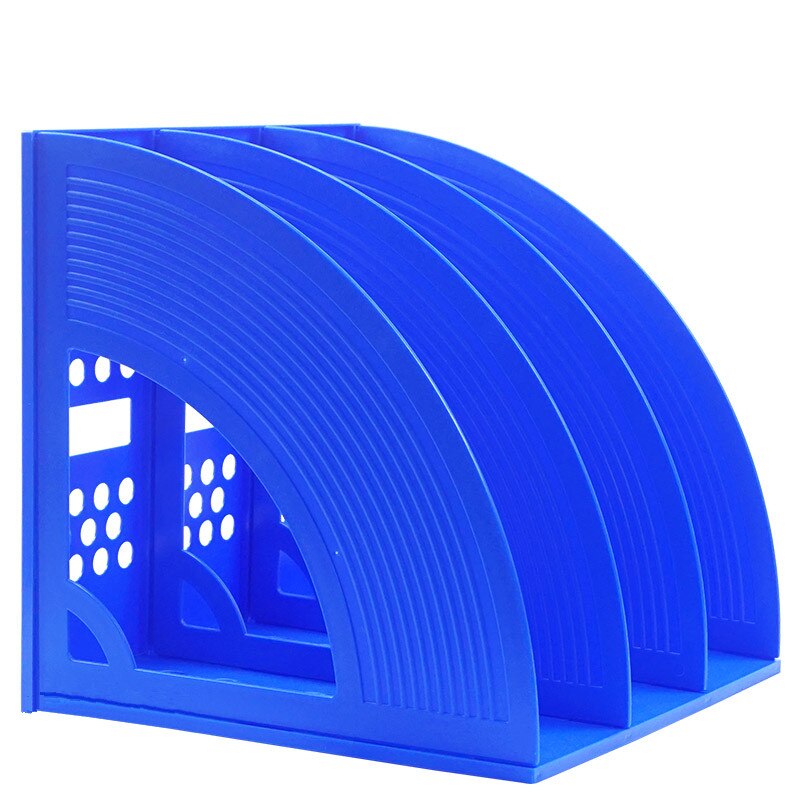 3/4 Sections Document Rack Plastic Bookshelf Book ... – Vicedeal