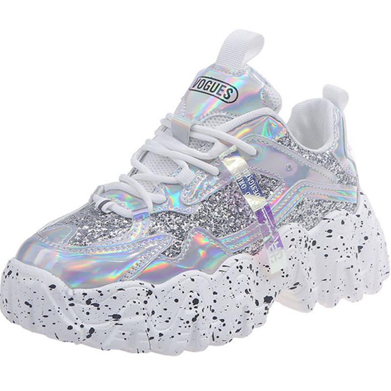 Rasmeup dames strass platform sneakers merk ademen... – Vicedeal