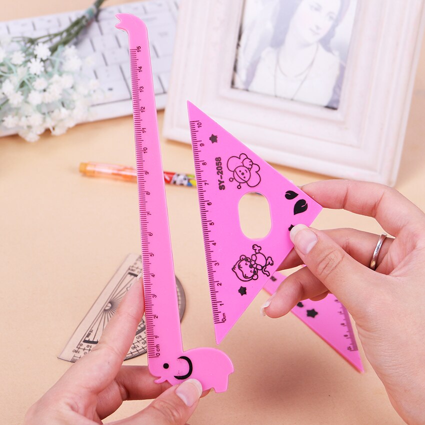 4PCS/Set 15cm Plastic Straightedge Ruler 180 Degre... – Vicedeal