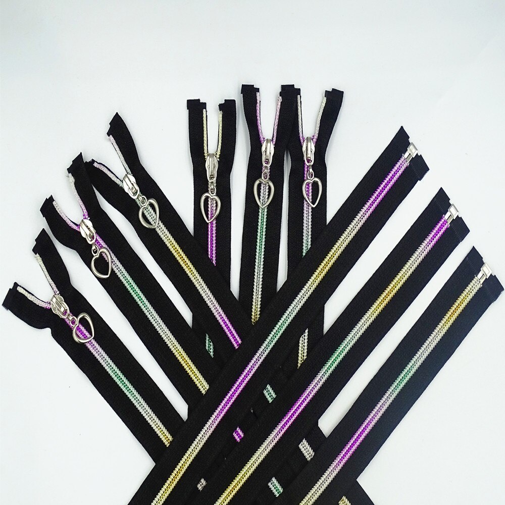20pcs 5# nylon zipper colorful tooth gradient tail... – Vicedeal