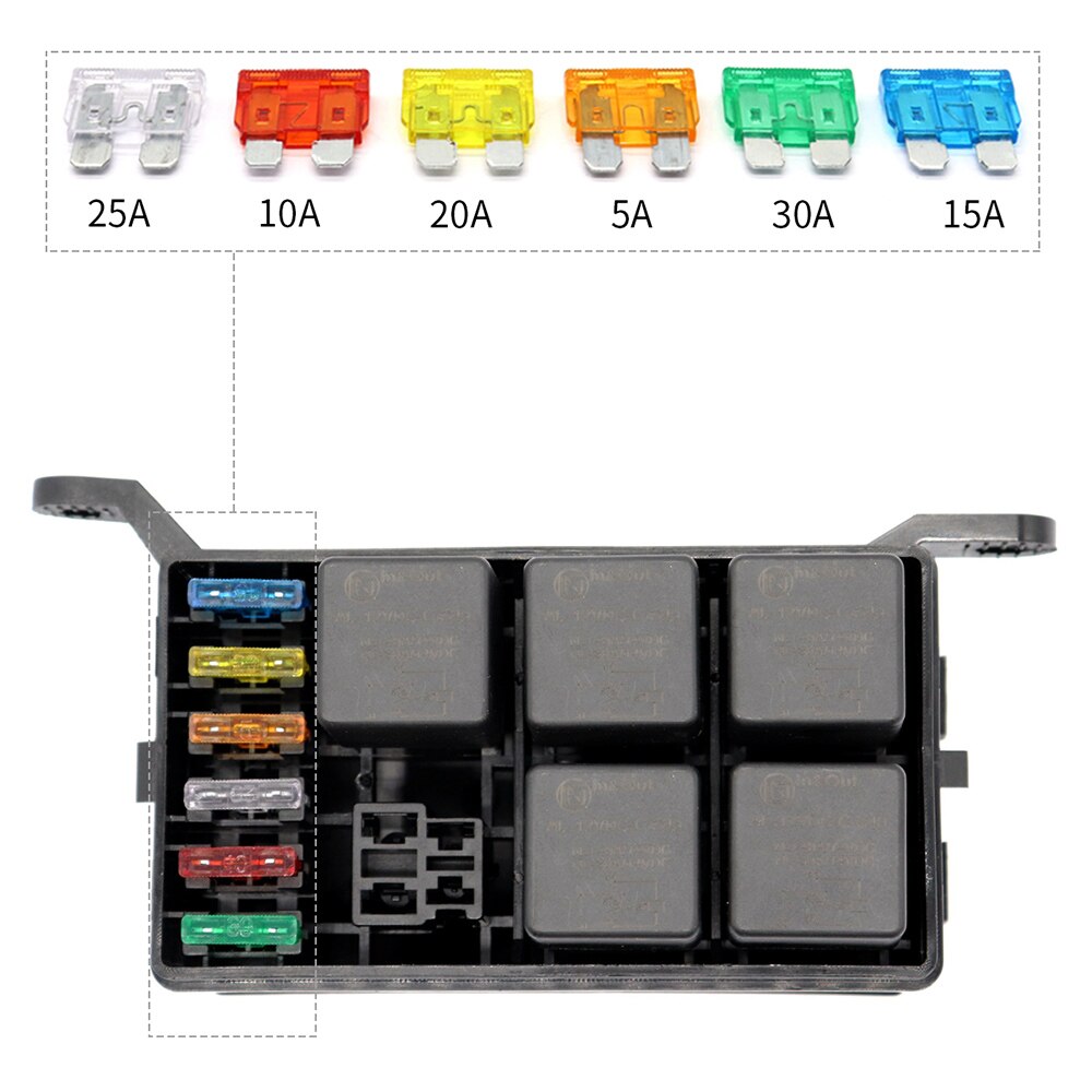 Automobile Circuit Standard 12V 40A Fuse Box Block... – Vicedeal