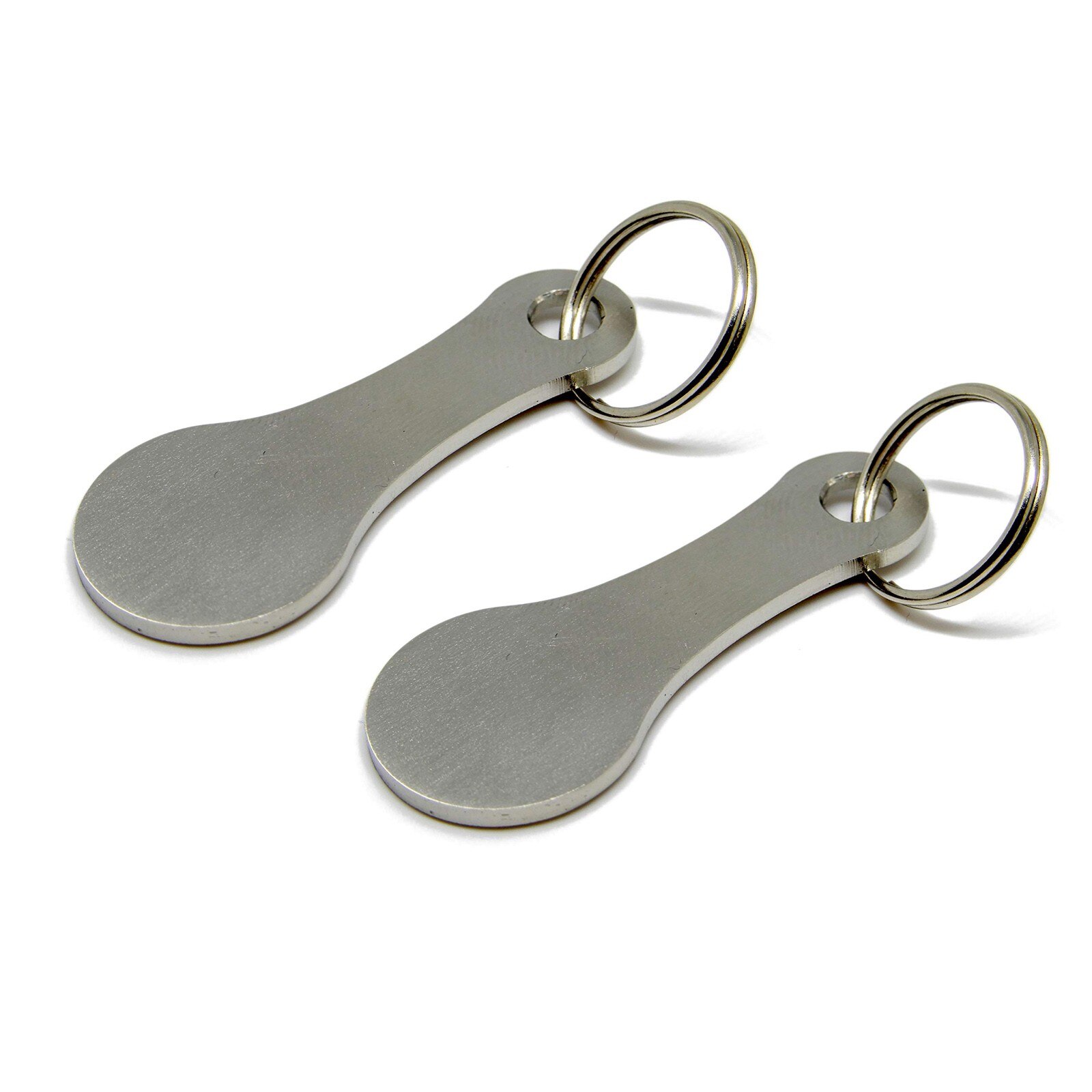 2 Packs Of Metal Aluminum Alloy Key Ring Shopping ... – Grandado