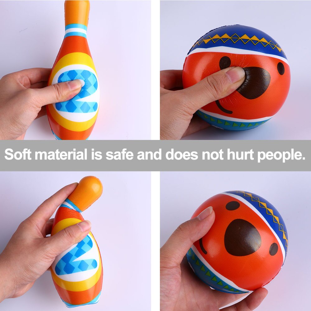 1 Set Large PU Solid Bowling Ball Kit Durable Chil... – Grandado