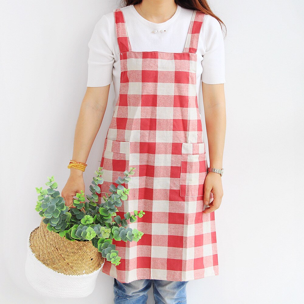 Apron cotton kitchen overalls baking apron strap a... – Grandado