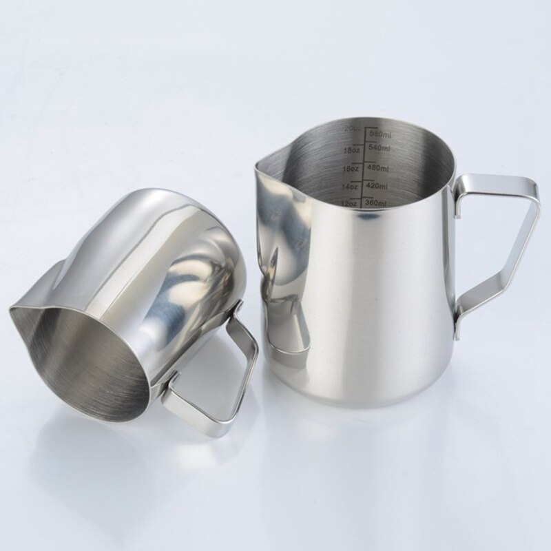 Milk Frothing Pitcher Steaming Pitchers Stainless ... – Vicedeal