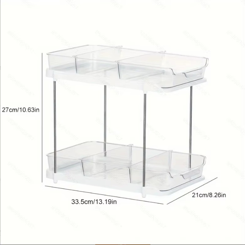 Double Layered Storage Rack Under Kitchen Sink Spa... – Grandado