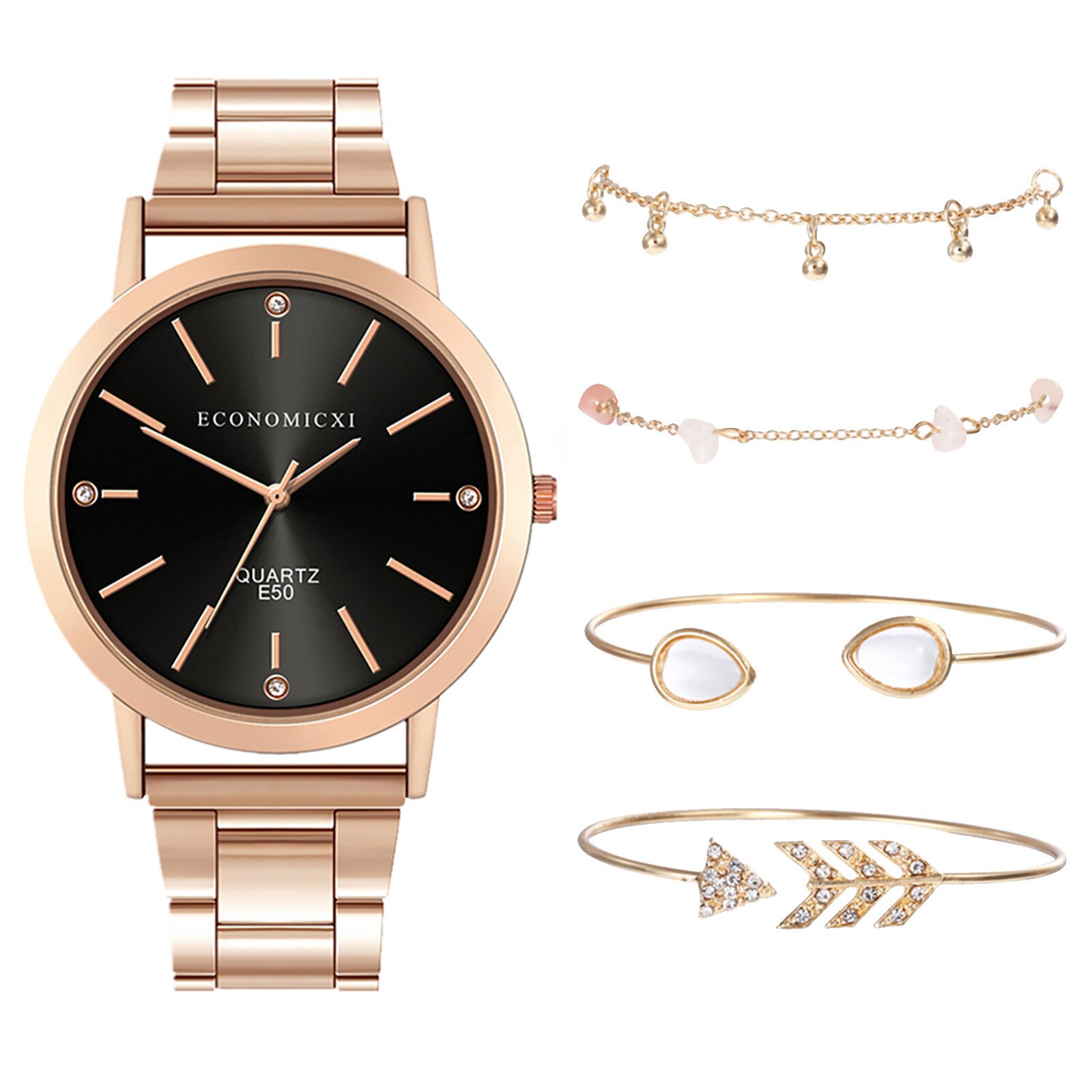 Women's Luxury Leather Strap Analog Quartz Watch W... – Grandado