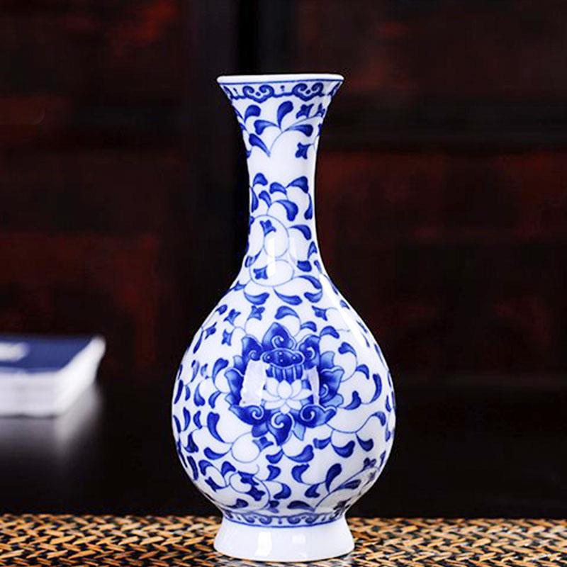 Vintage Home Decor Ceramic Vases Chinese Blue And ... – Grandado