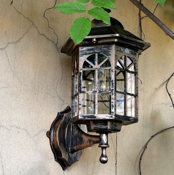 Chinese stijl zonne-buiten waterdichte wandlamp vi... – Grandado
