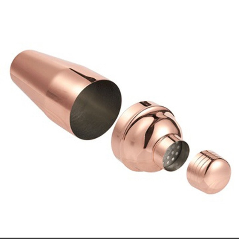 Stainless steel copper-plated cocktail shaker set ... – Vicedeal