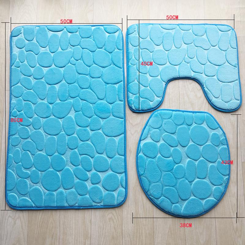 3Pc Flanel Badkamer Mat Set Hydrofiele Toliet Tapi... – Grandado