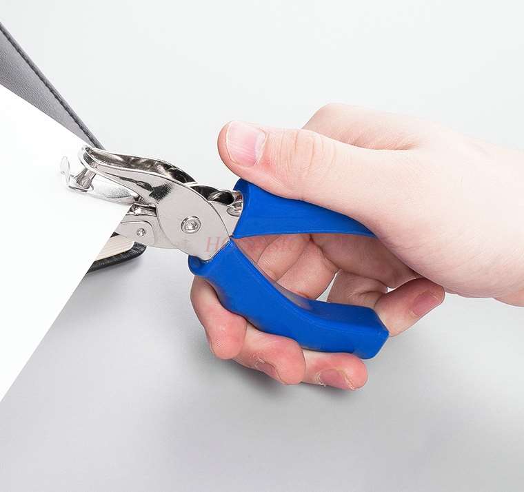 Punch hand-held single-hole circular hole document... – Grandado