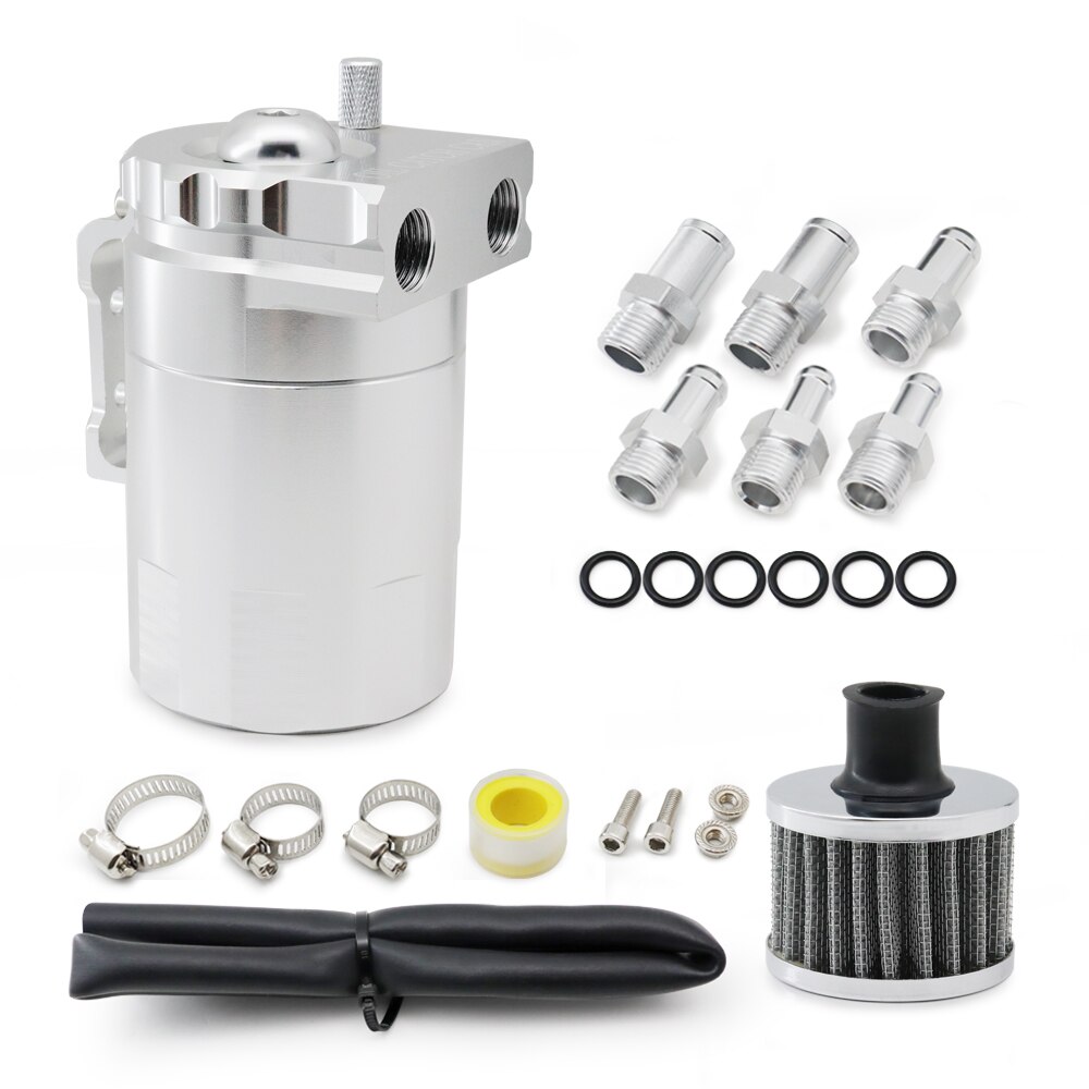 Universal Baffled Aluminum Oil Trap Reservoir Fuel... – Vicedeal