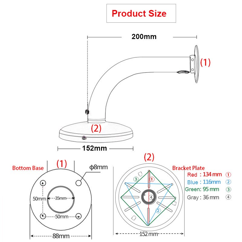 Outdoor Rainproof Dome CCTV Security Surveillance ... – Grandado