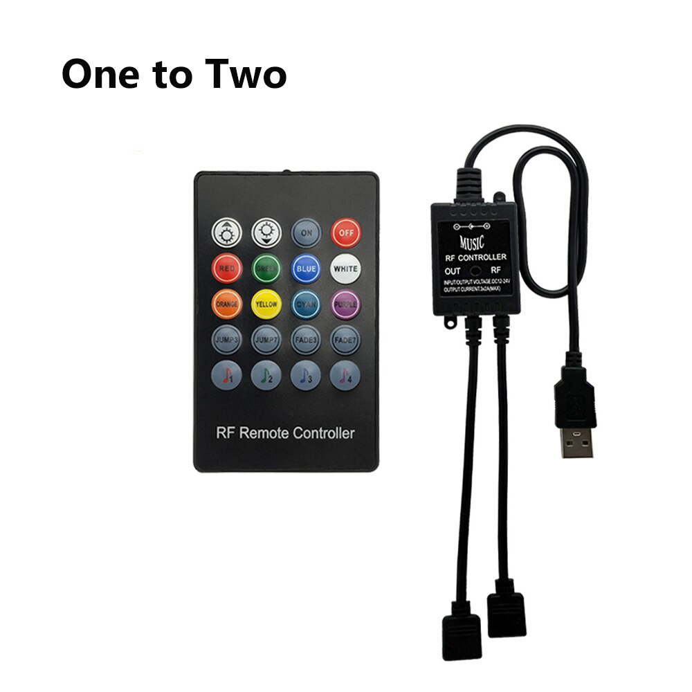 20Schlüssel USB LED RGB Regler DC 5V RF Musik Klan... – Grandado