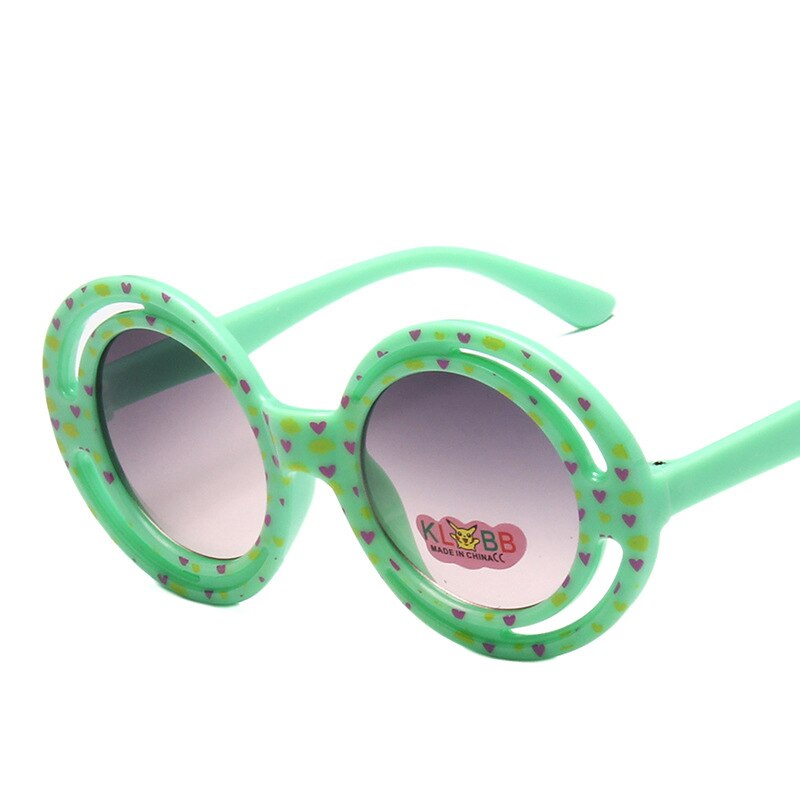round frame children sunglasses love color trend s... – Grandado
